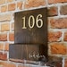 Rustic Address Sign With Planter Box. Wood Address Sign. - Etsy