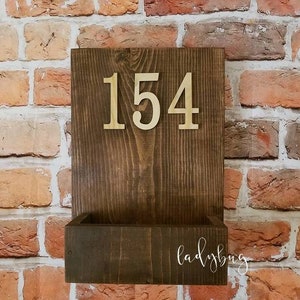 Rustic Address Sign With Planter Box. Wood Address Sign. Address Panel ...