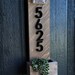 Rustic Address Sign With Planter Box. Wood Address Sign. Address Panel ...