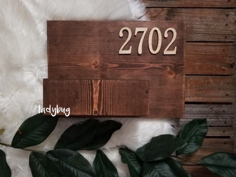 Rustic Address Sign With Planter Box. Wood Address Sign. - Etsy