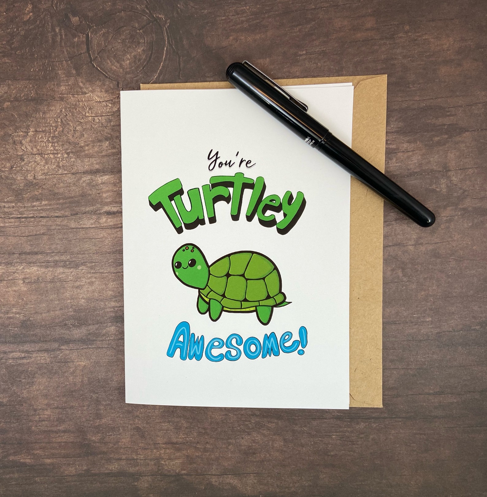 Youre Turtley Awesome/ Birthday Greeting Card/ Mothers Day | Etsy