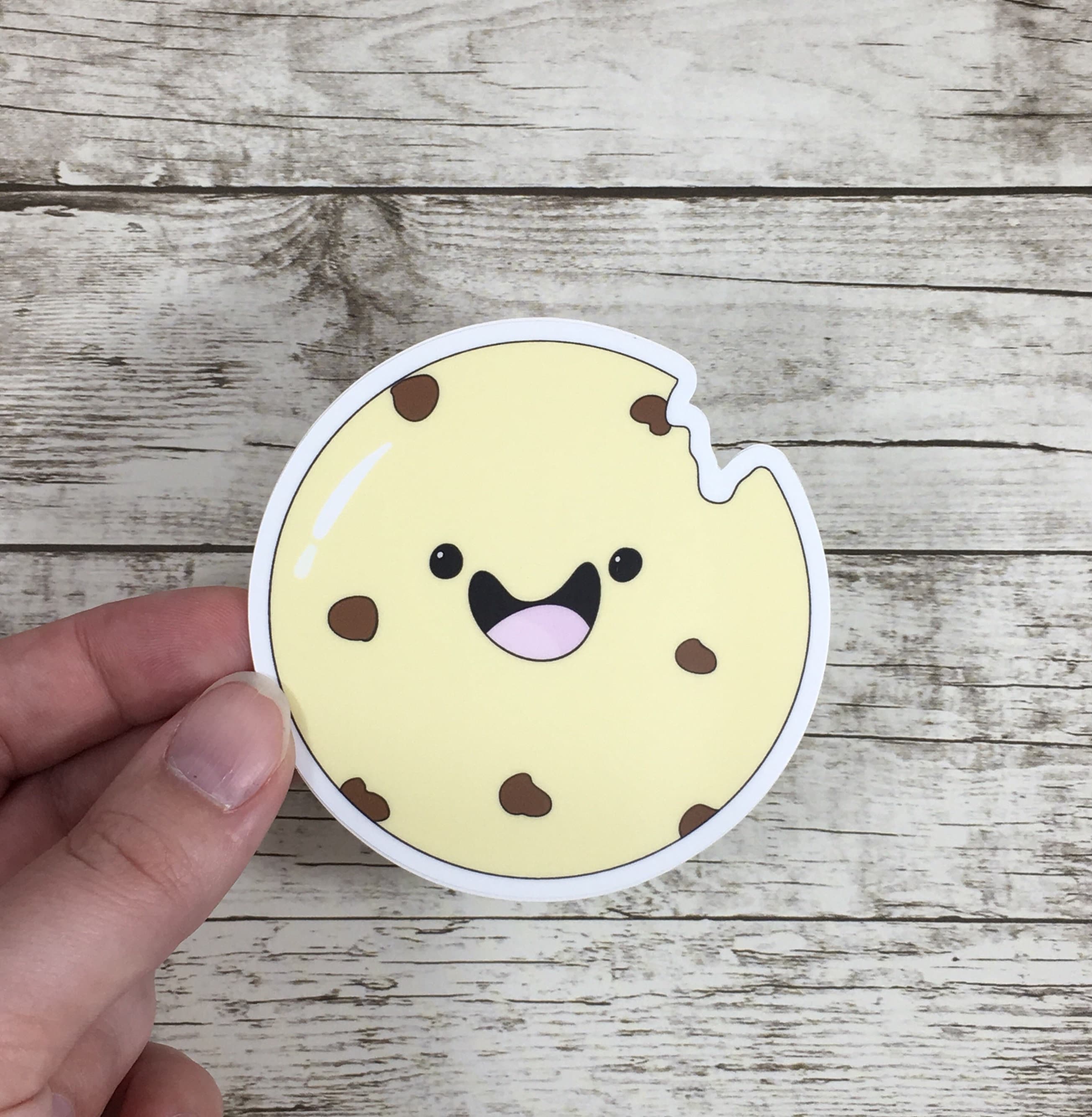 Cookie Sticker Cookies Stickers Decal Chocolate Chip Dough Etsy