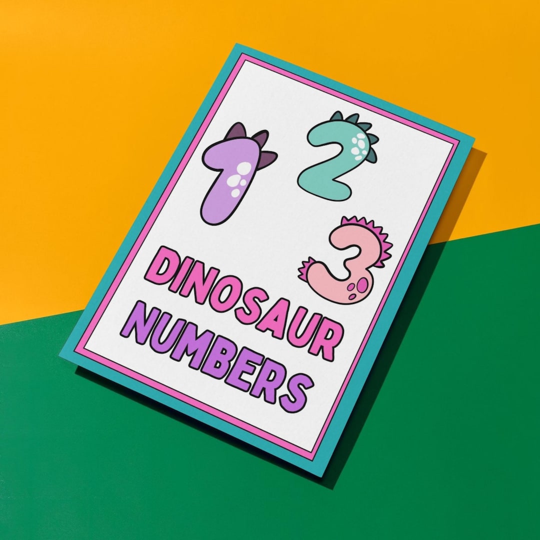 Printable Dinosaur Numbers Activity Book | Numbers 0-10 Coloring ...