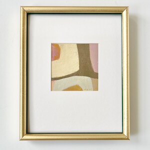 Small Abstract Painting • Small Matted Original Abstract • Mini ...