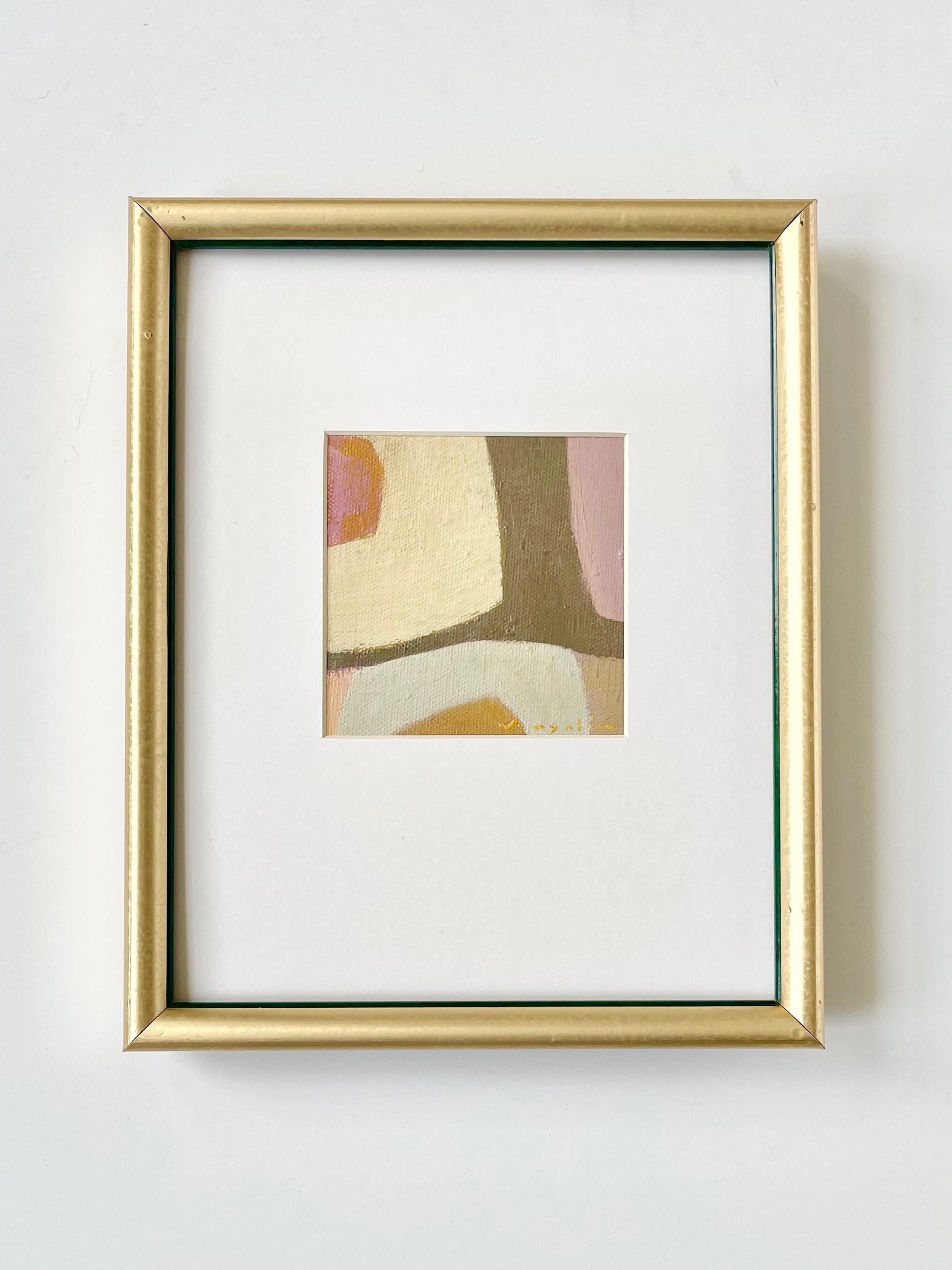Small Abstract Painting Small Matted Original Abstract Mini Abstract ...