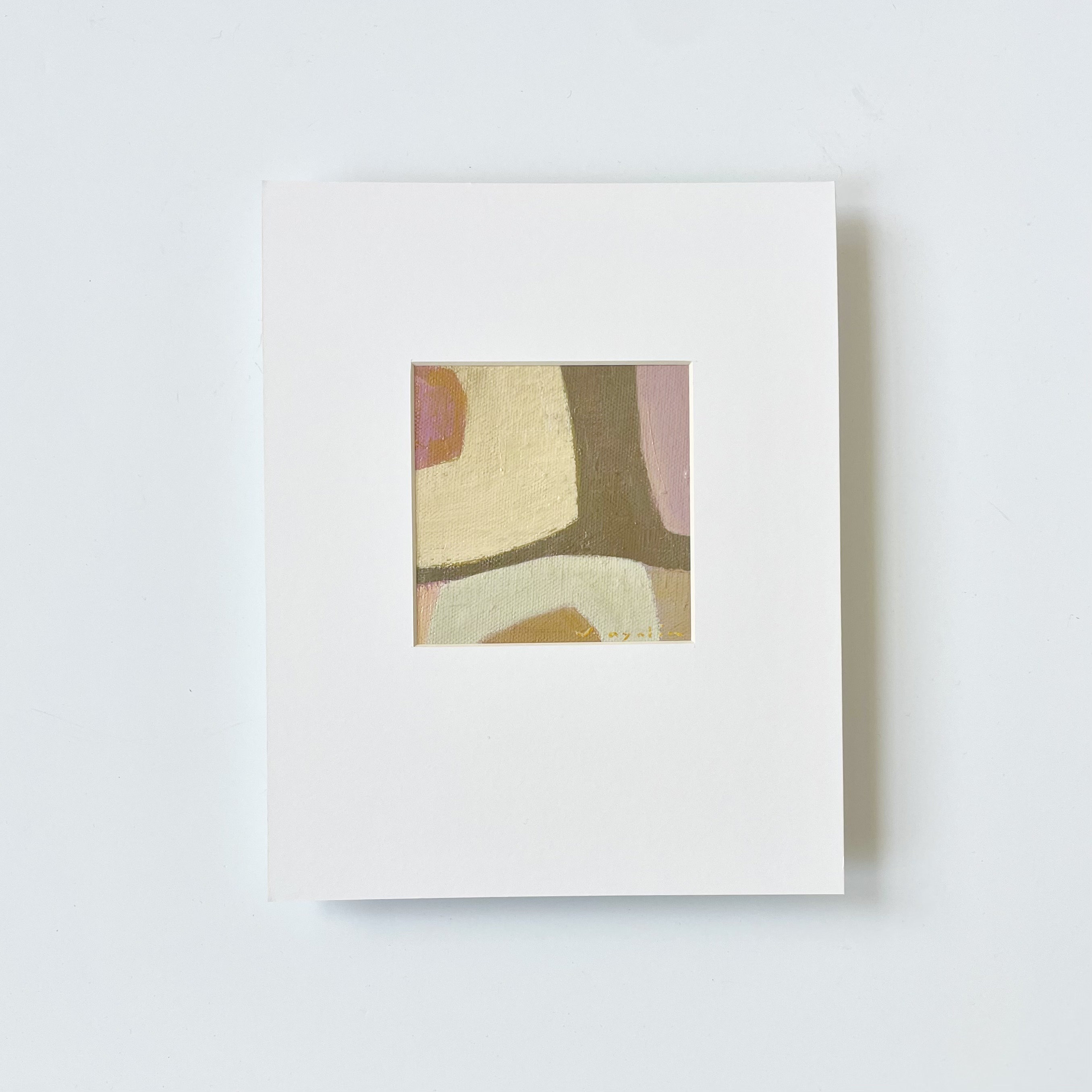 Small Abstract Painting Small Matted Original Abstract Mini Abstract ...