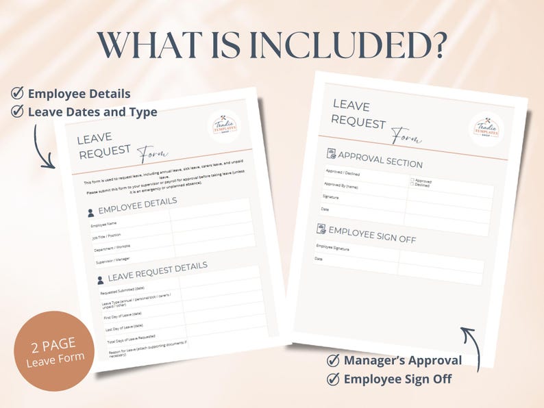 Employee Leave Request Form Canva Template, New Employee Form, Editable ...