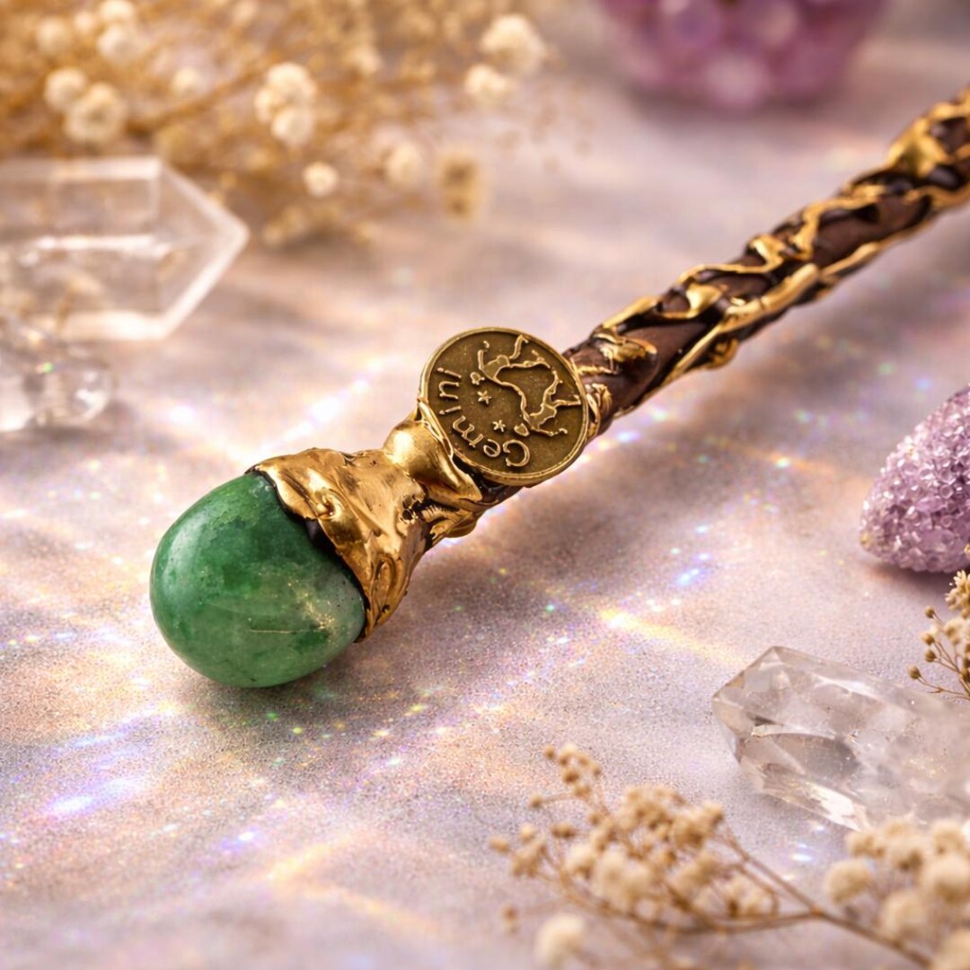 Zodiac Wand | Astrology Altar Wand for Rituals, Manifestation & Energy ...