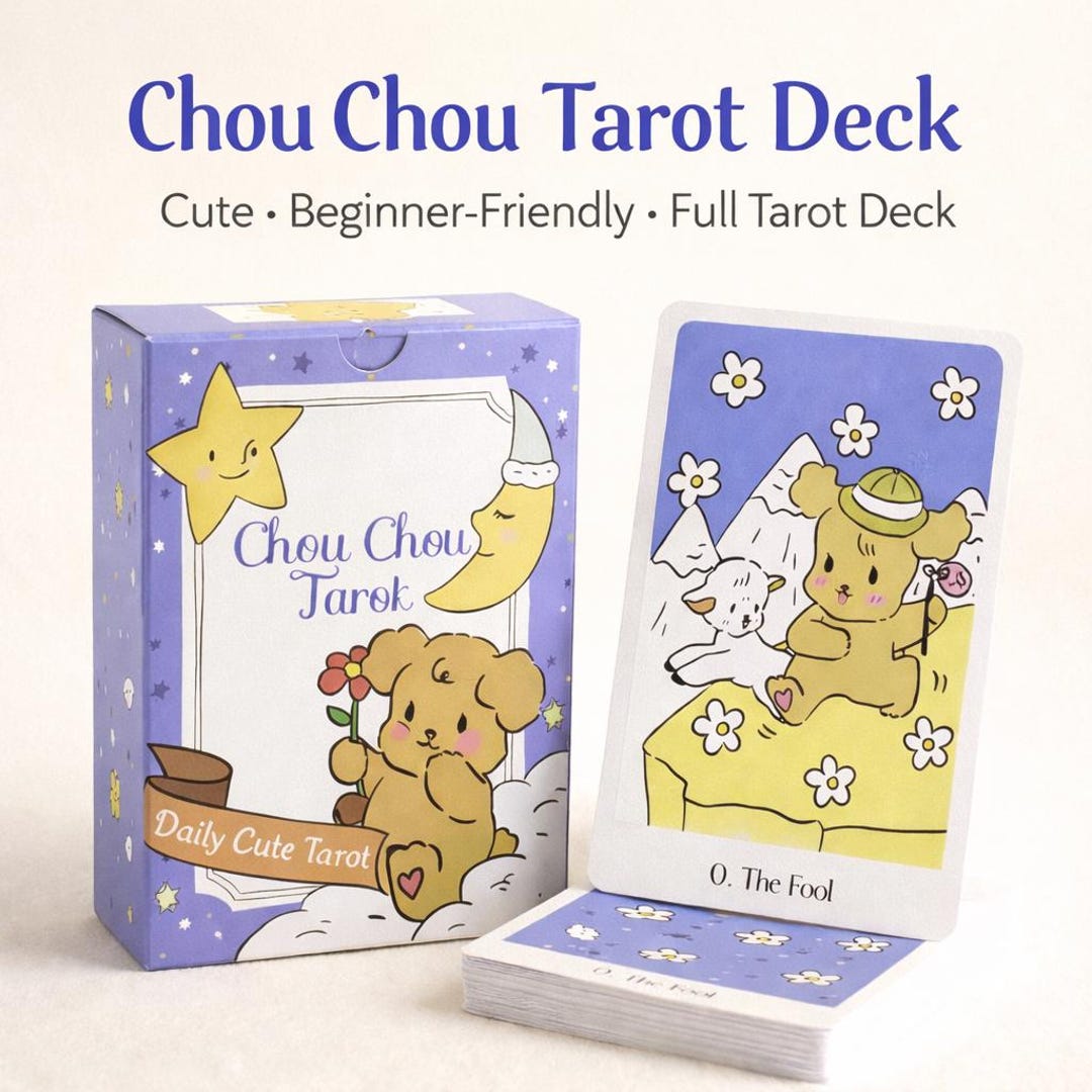 Chou Chou Dog Tarot Deck – Beginner-friendly, Animal Art - Etsy