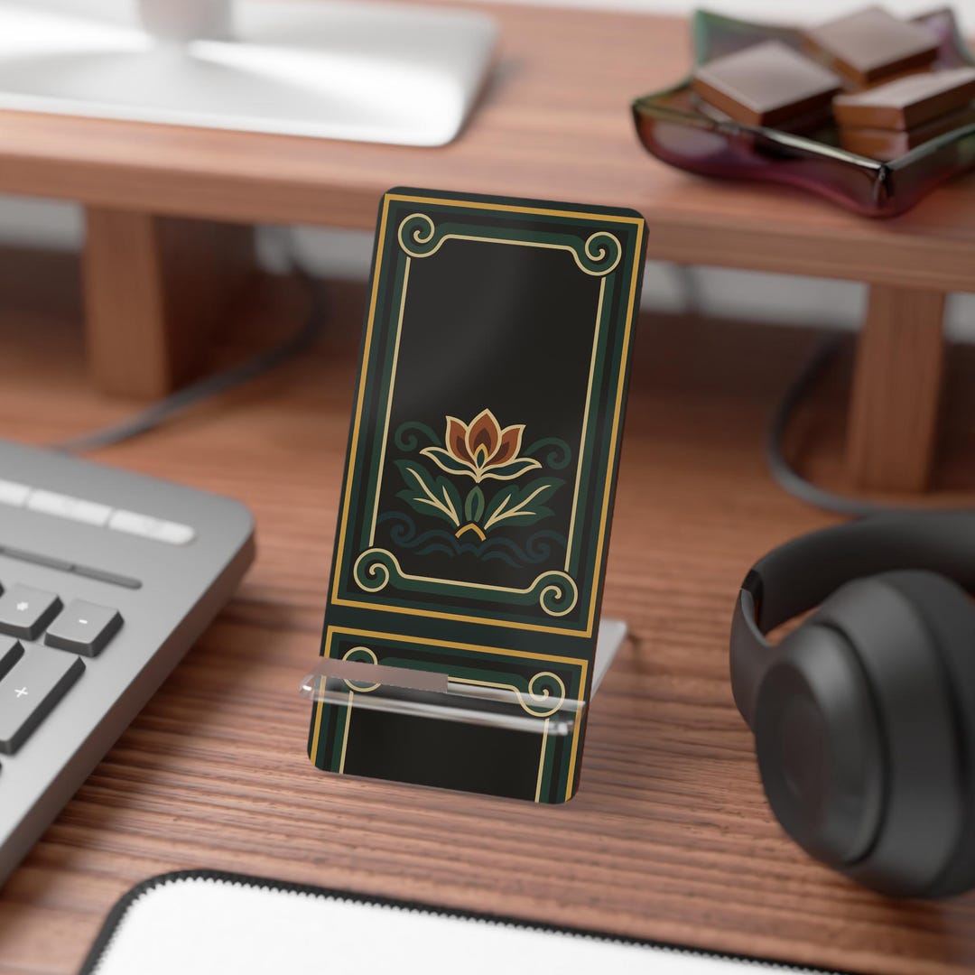 Art Nouveau Lotus Mobile Stand | Phone Display Stand - Etsy