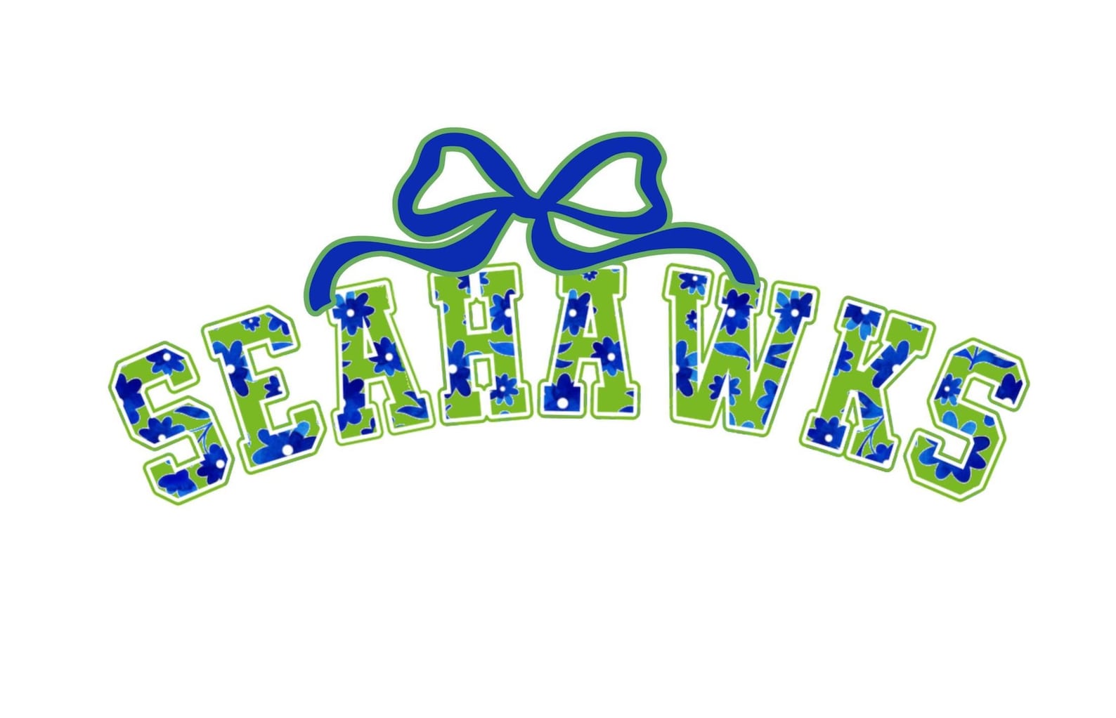 Seahawks Digital Design - Girly Football - PNG - Etsy