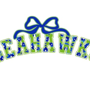 Seahawks Digital Design - Girly Football - PNG - Etsy