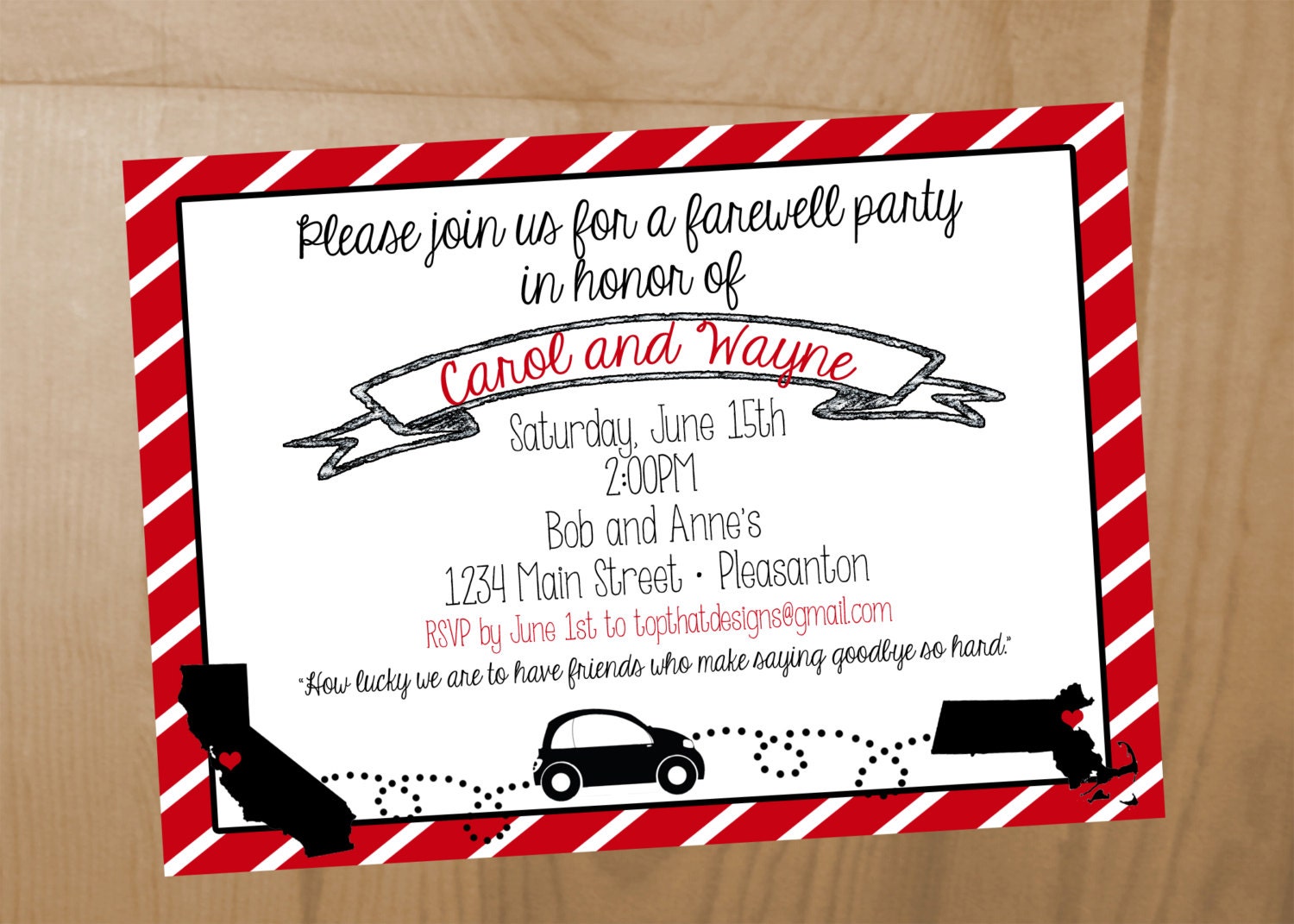 Going Away/moving Party Invitation- Digital File - Etsy