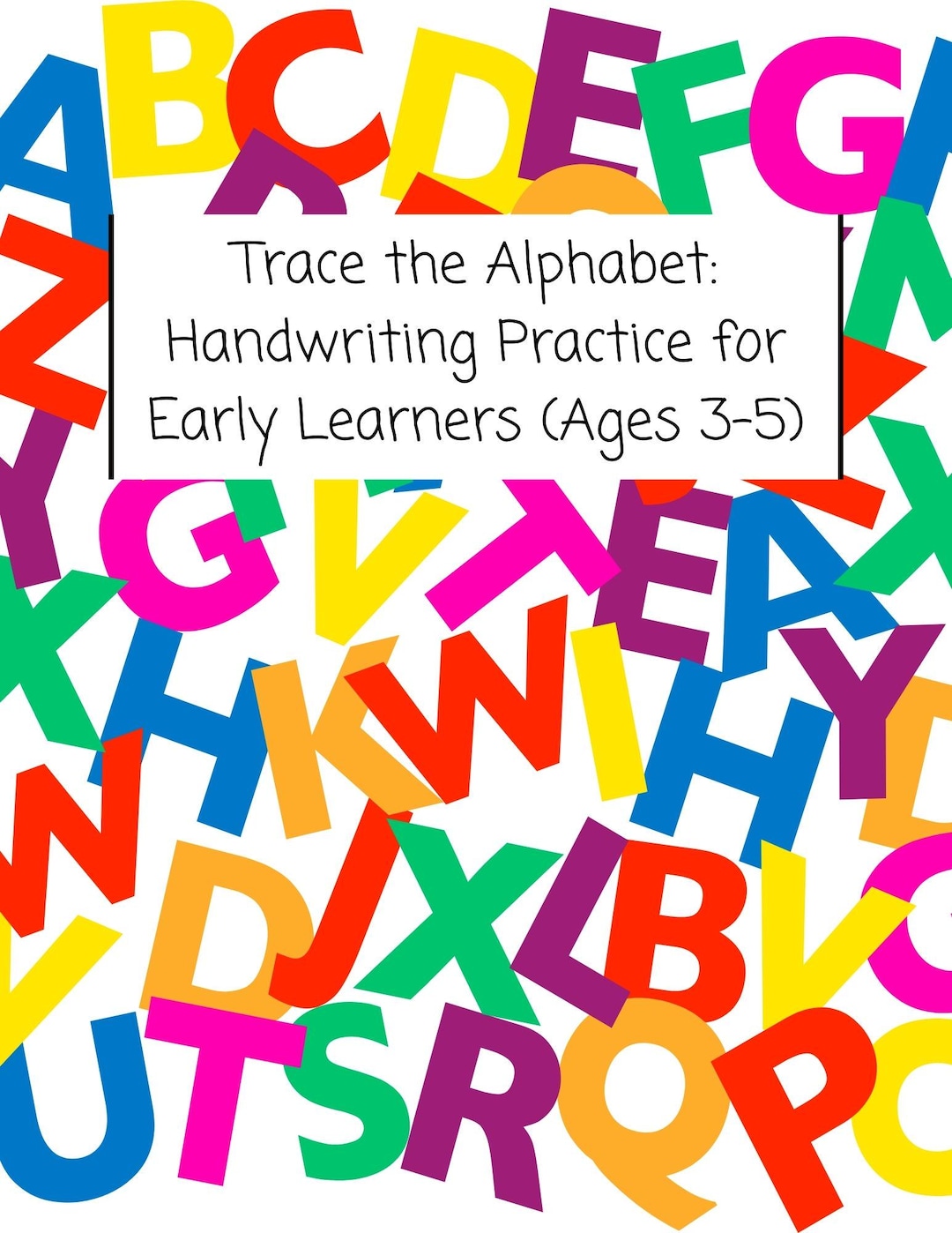 Printable Trace Alphaet 26 Letters - Etsy