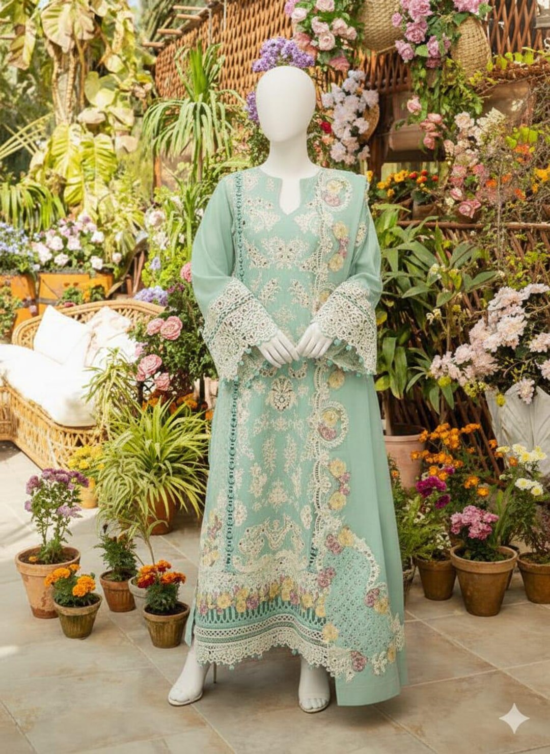 Pakistani Embroidered Dress for Women | Handcrafted Luxury 3 Piece Suit ...