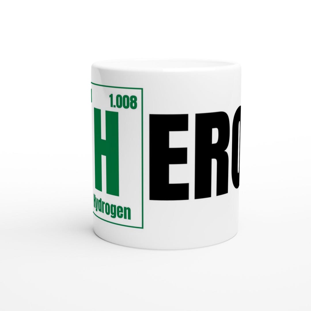 Hydrogen Hero Mug – Clean Energy Science Mug, STEM & Chemistry Gift ...