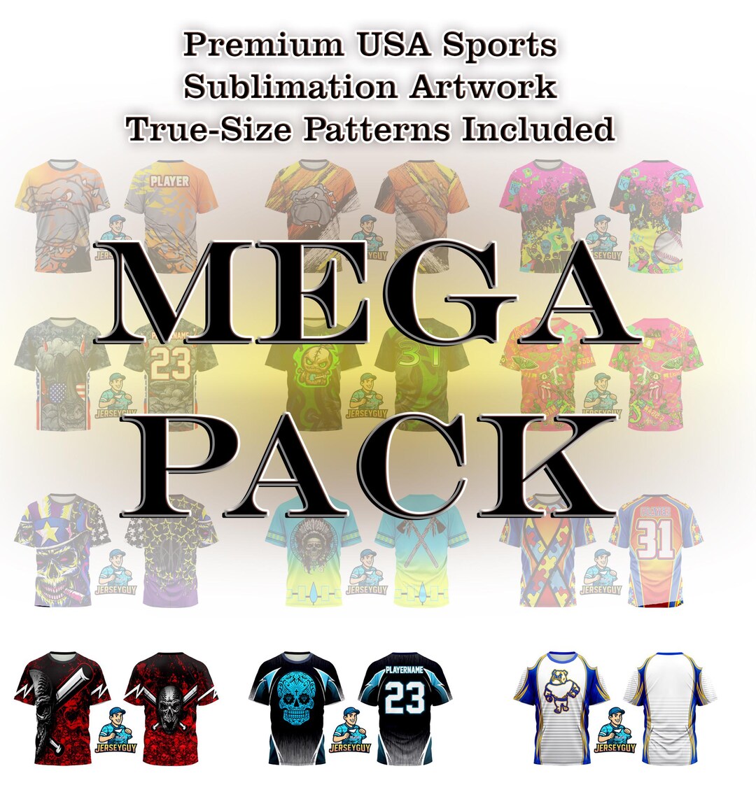 USA Sports Sublimation Designs Mega Pack | AI & PDF Files (digital ...