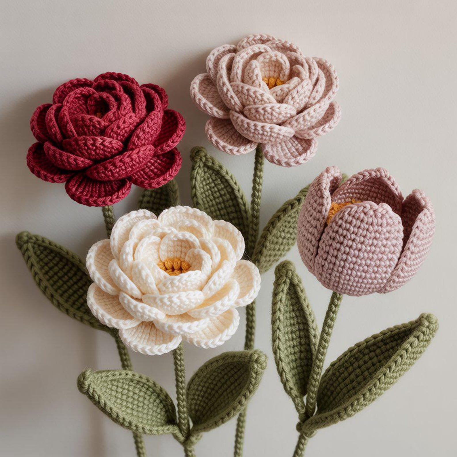 Artisan Rope Rose Sculpture | Handmade Macrame Flower | Elegant Home ...