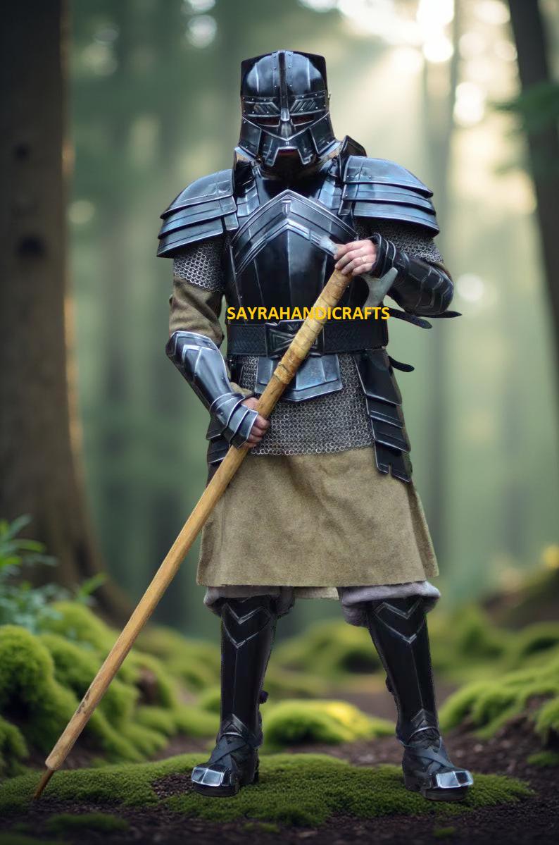 Moria Dwarf Full Body Armor Suit – Dwarven Steel Knight Armor Halloween ...