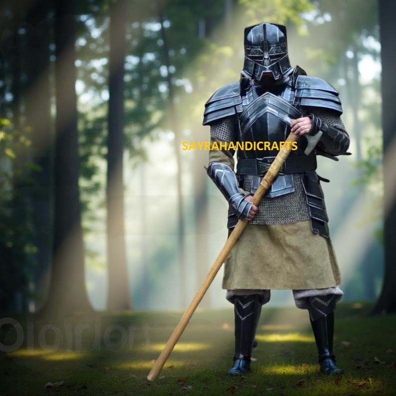 Moria Dwarf Full Body Armor Suit – Dwarven Steel Knight Armor Halloween ...