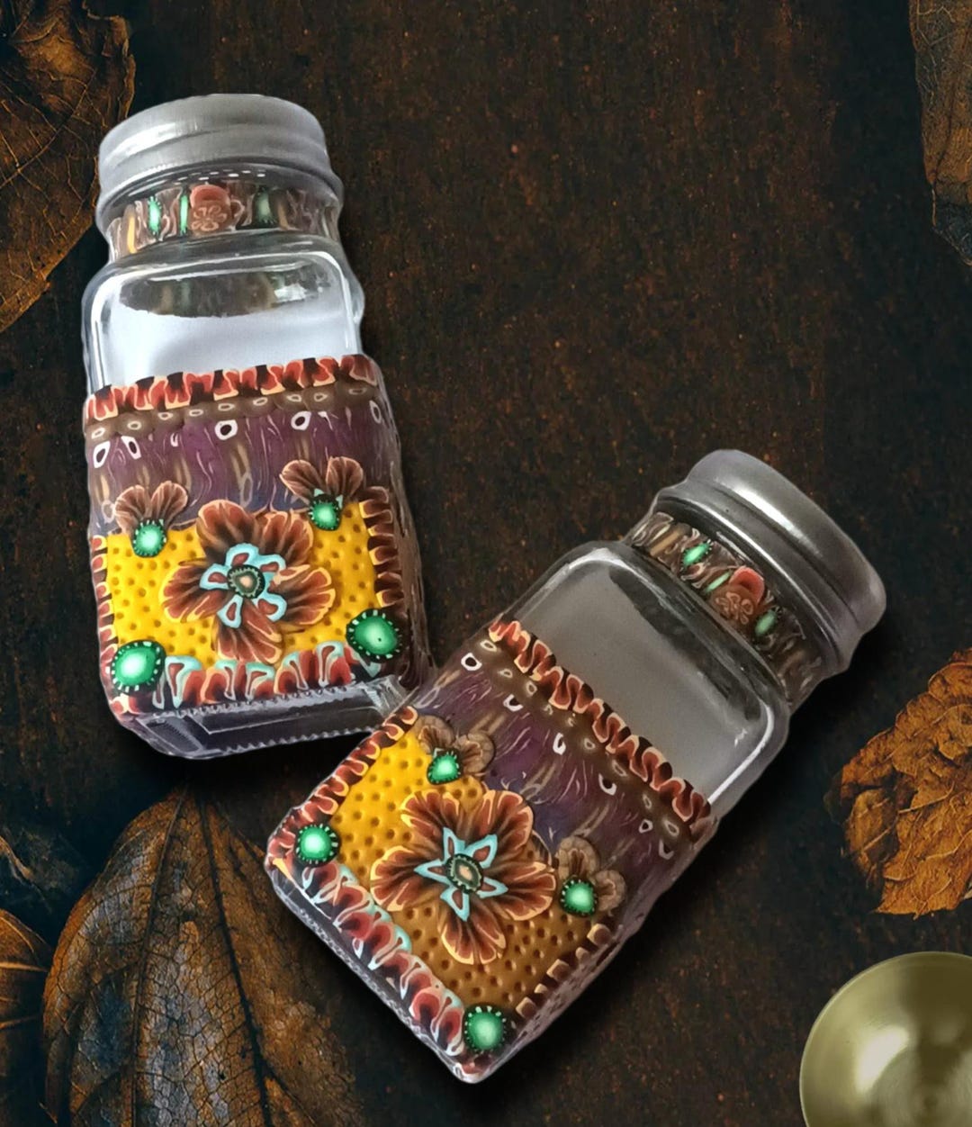 Salt Pepper Shakers Hostess Gift Decorative Kitchen Kitchenware Glass ...
