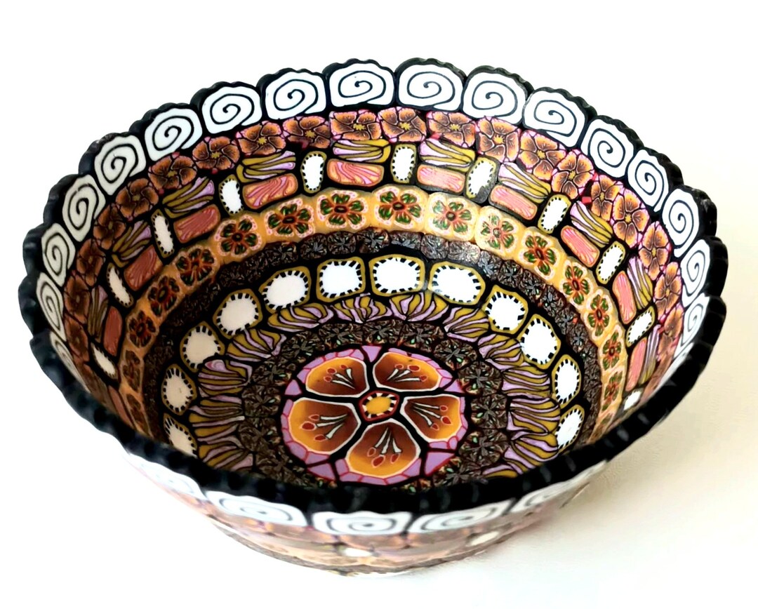 Mini Bowl Polymer Clay Trinket Bowl Handmade Bowl Trinket Bowl Gift ...