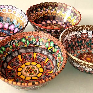 Mini Bowl Polymer Clay Trinket Bowl Handmade Bowl Trinket Bowl Gift ...