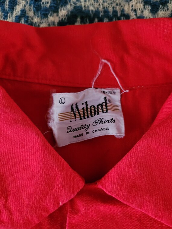 1960s Carnaval de Québec Button Loop Shirt L - Gem