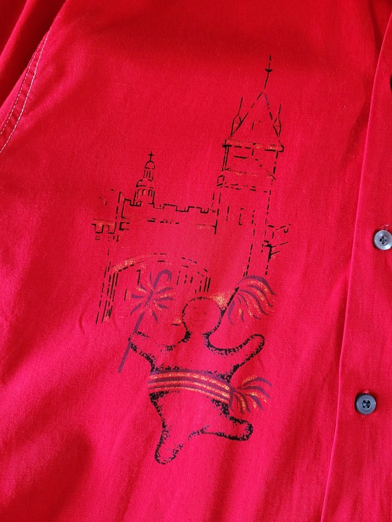 1960s Carnaval de Québec Button Loop Shirt L - Gem