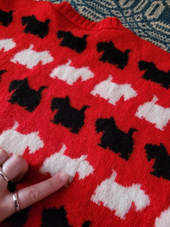 1980s Princess Diana Inspired Scotty Dogs Sweater LA … - Gem