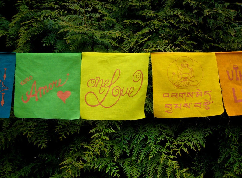 One Love Prayer Flags | Etsy