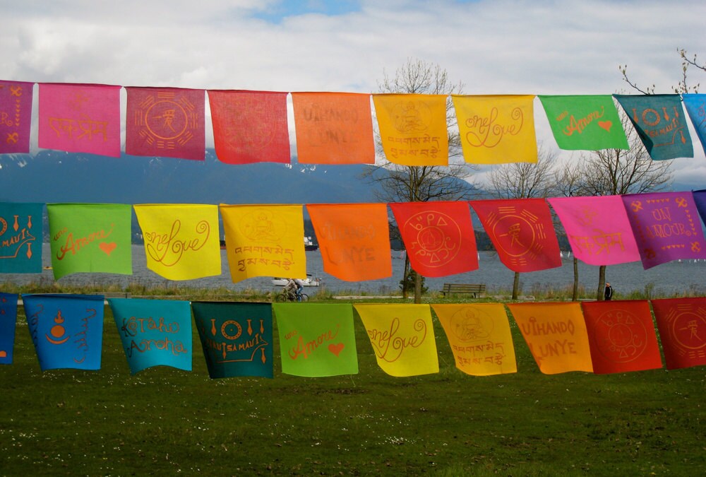One Love Prayer Flags | Etsy Canada