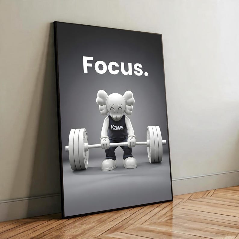 KAWS Poster Set of 3: Hypebeast Wall Art and Minimalist Graffiti Decor ...