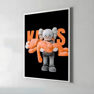 KAWS Poster Set of 3: Hypebeast Wall Art and Minimalist Graffiti Decor ...