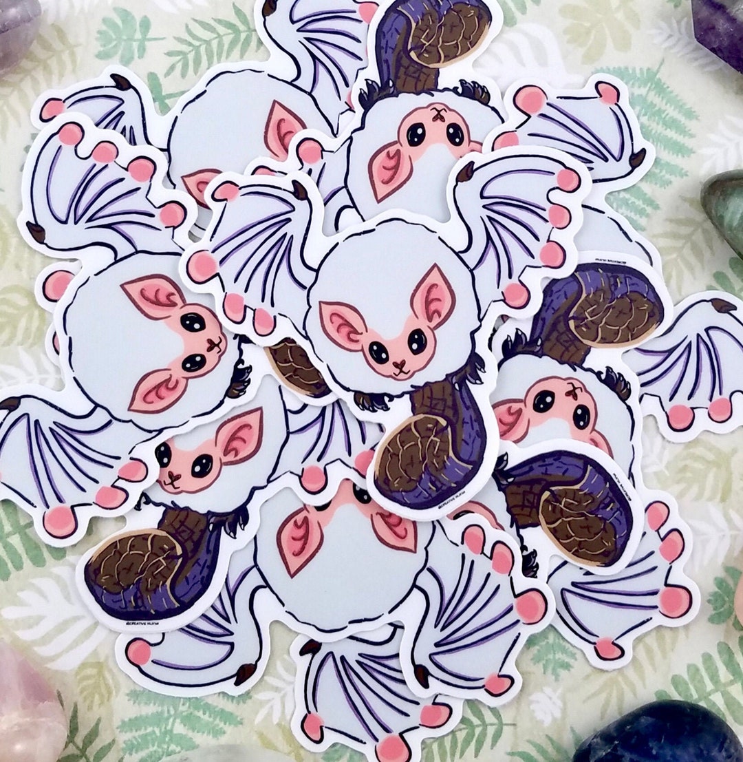 Paolumu Inspired Chibi Bat Sticker Permanent Vinyl Sticker - Etsy Norway