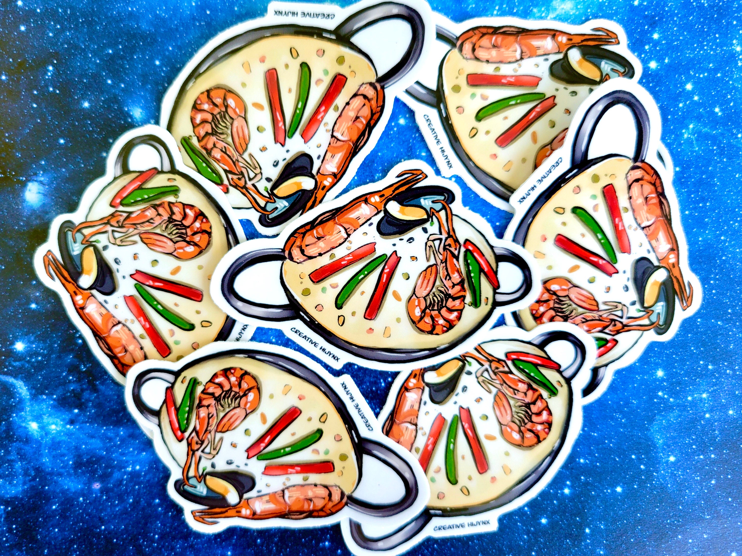 Fried Rice Sticker, for Laptop, Switch, Japanese Food Water Bottle ...