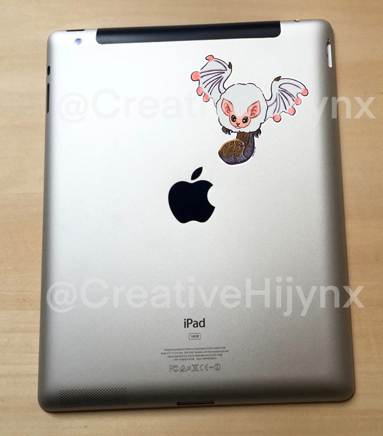 Paolumu Inspired Chibi Bat Sticker Permanent Vinyl Sticker - Etsy