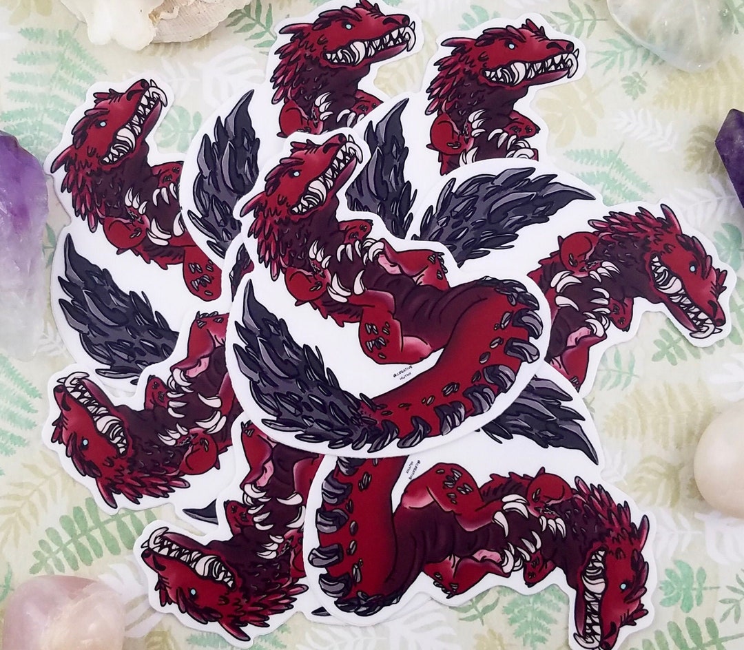 Odogoran Inspired Chibi Monster Dragon Permanent Vinyl Sticker ...