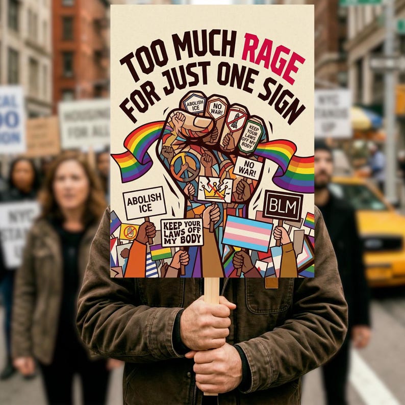 Protest Sign, Social Justice Rally Poster, BLM LGBTQ Rights, Waterproof ...
