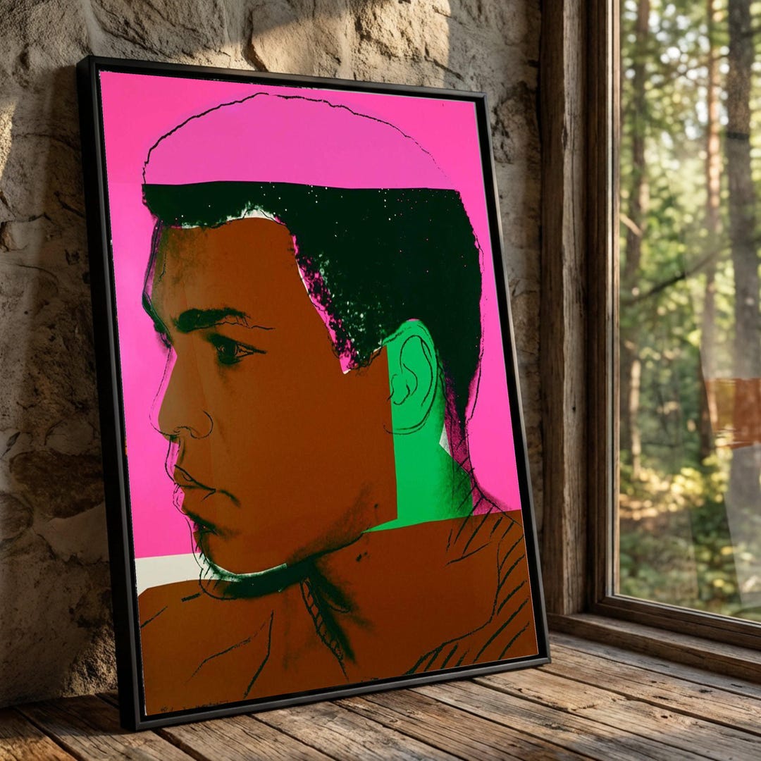 Muhammad Ali Pop Art Canvas Print, Vibrant Home Decor - Etsy