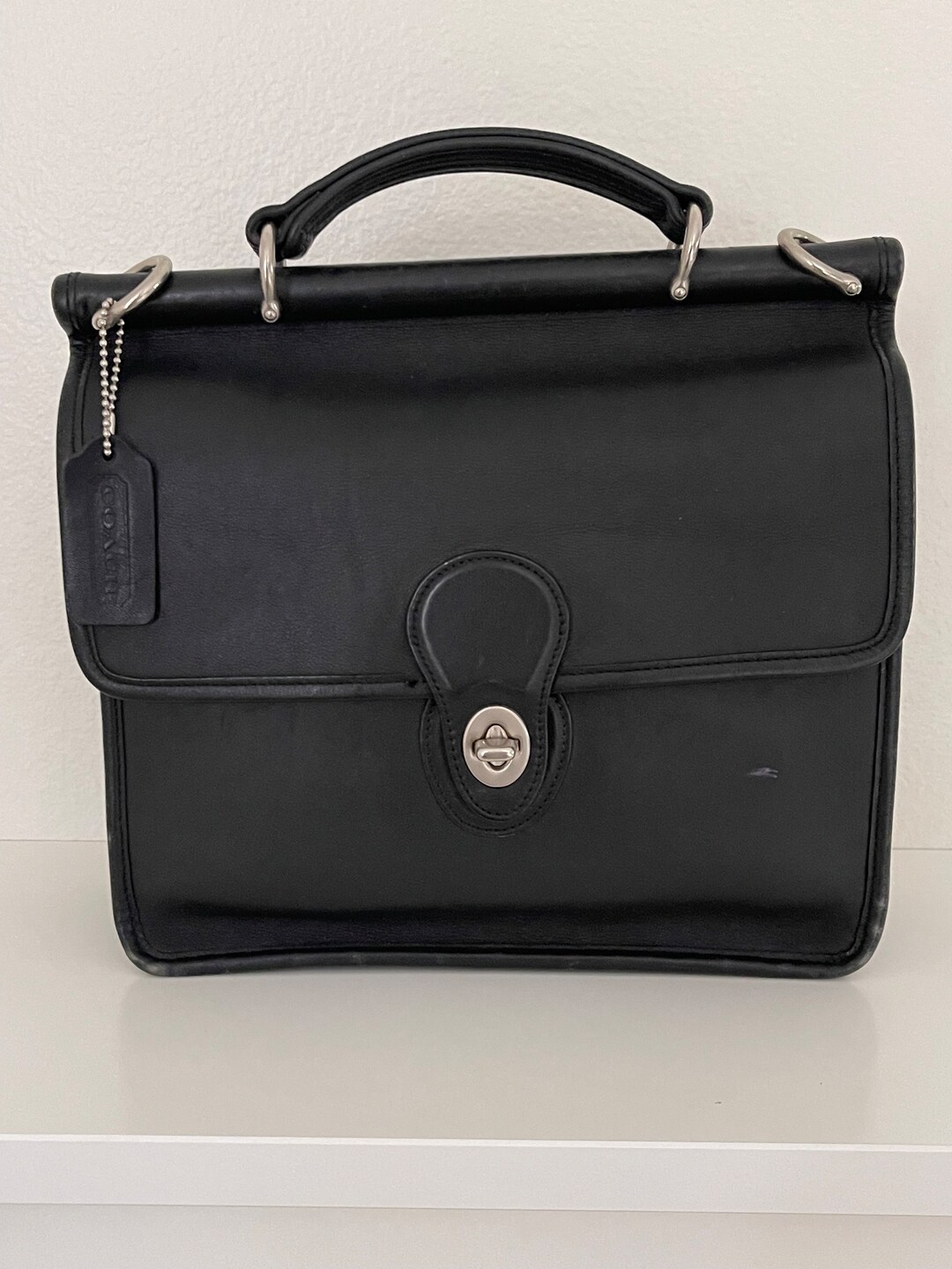 COACH WILLIS Handbag/black/9927/vintage Handbag - Etsy