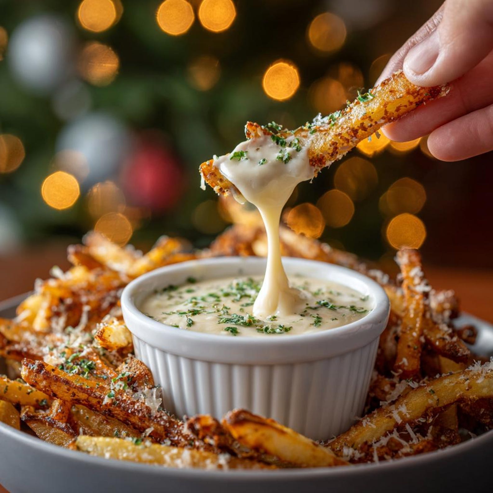Parmesan Truffle Fries Recipe: Crispy Party Fries With Garlic Aioli ...
