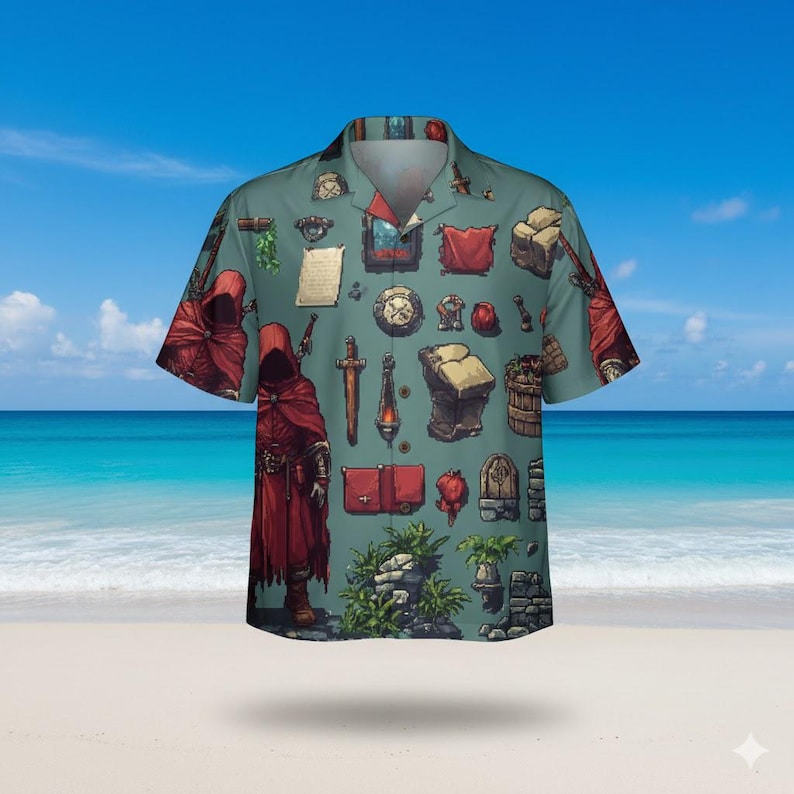 Trendy Gamer Hawaiian Shirt, Zelda, God of War, Half-life - Etsy