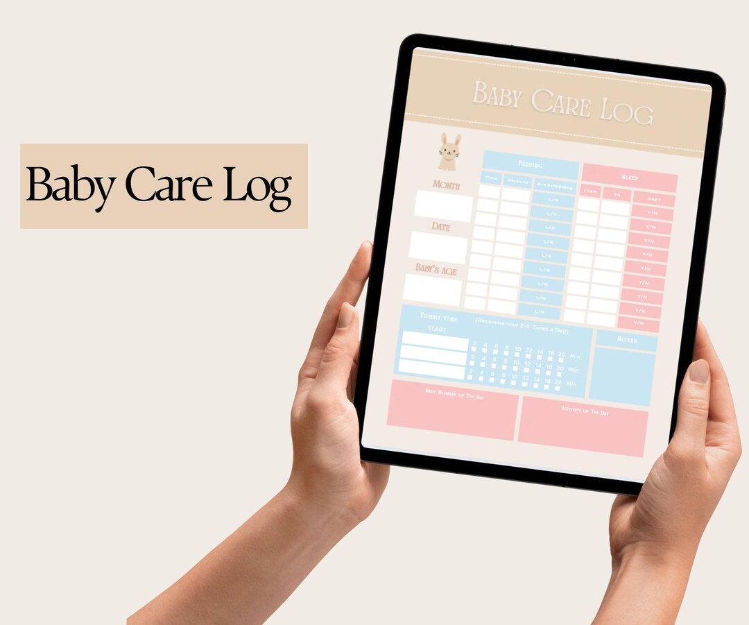 Newborn Baby Tracker Log Minimalist Baby Care Chart for Sleep, Feeding ...