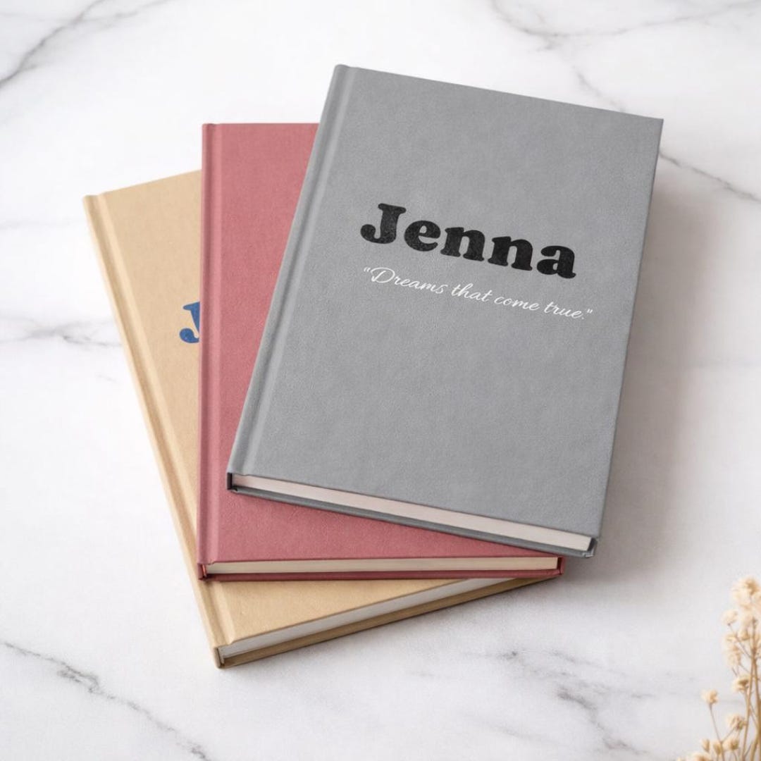Custom Name Journal | Minimal Aesthetic Notebook | Personalized Daily ...