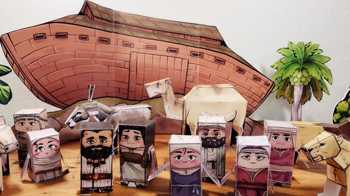 PRINTABLE Noah and the Ark Set - DIY Children's Sunday School Crafts - Etsy