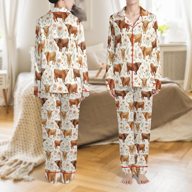 Highland Cow Pajamas - Etsy