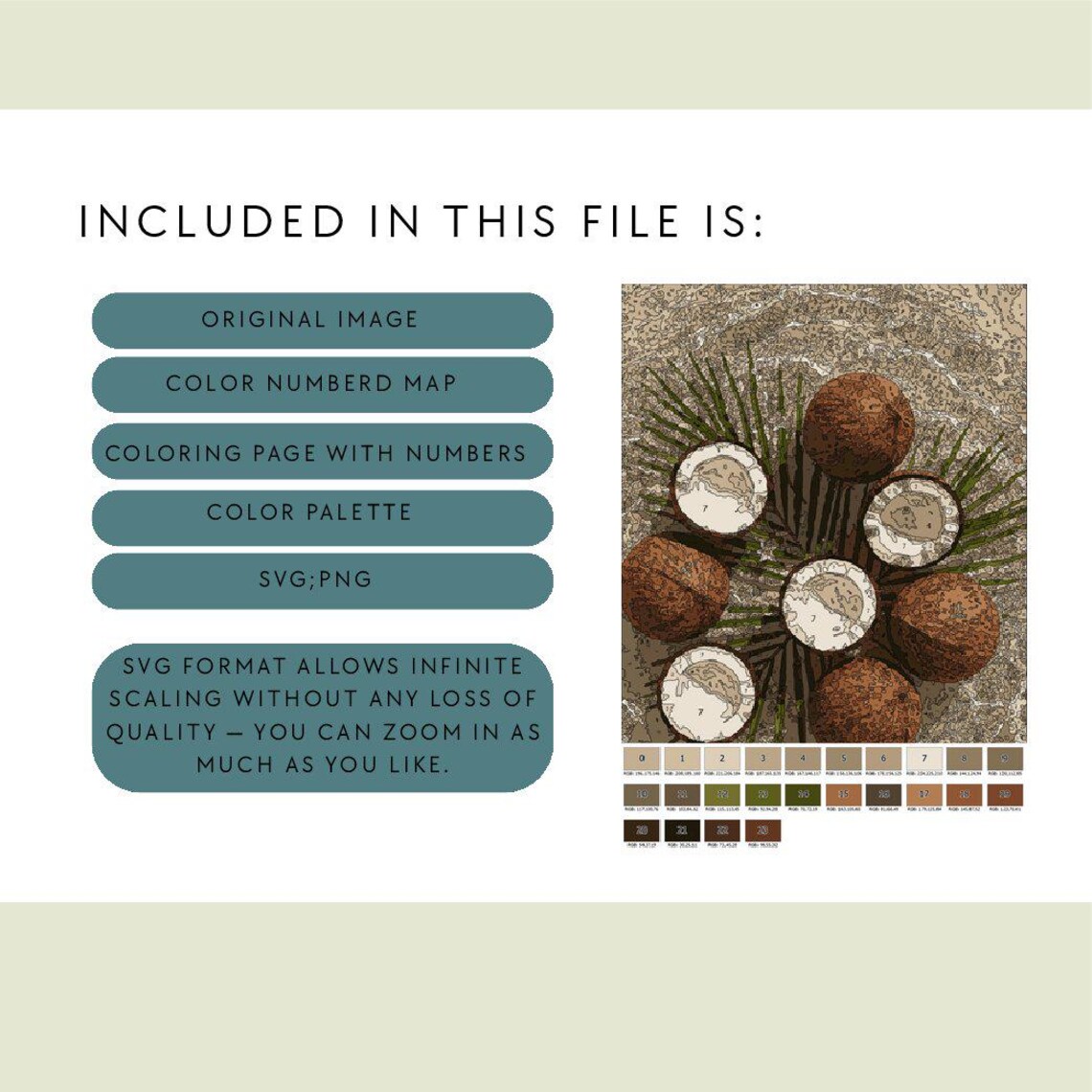 DIY Color by Number | Fruits Color by Number for Adults | Printable ...
