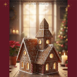 Printable Gingerbread House Template • DIY Christmas Baking (digital ...