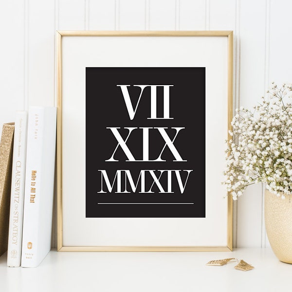 Wedding Date Art - Etsy